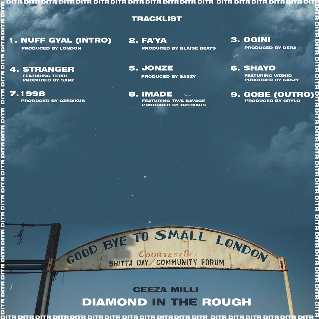 Ceeza Milli Unveils Tracklist of His Debut Album, "Diamond In The Rough"