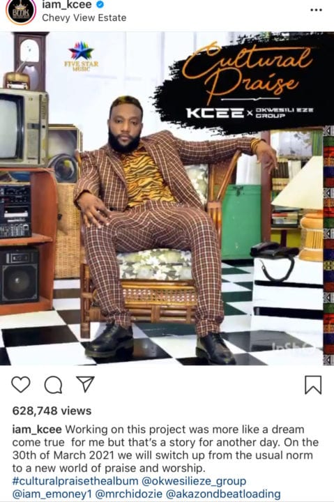 Kcee Set To Release 4th Studio Album, “Cultural Praise” | Notjustok