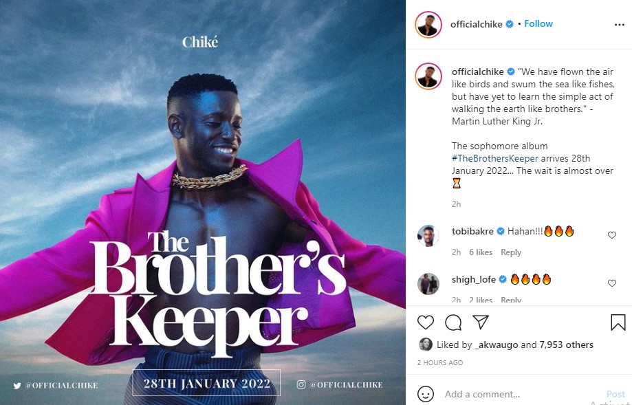 Chike Unveils Title & Release Date for Second Album | NotjustOK