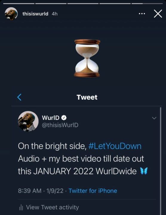 WurlD Reveals Title For First Song of The Year + New Music Video