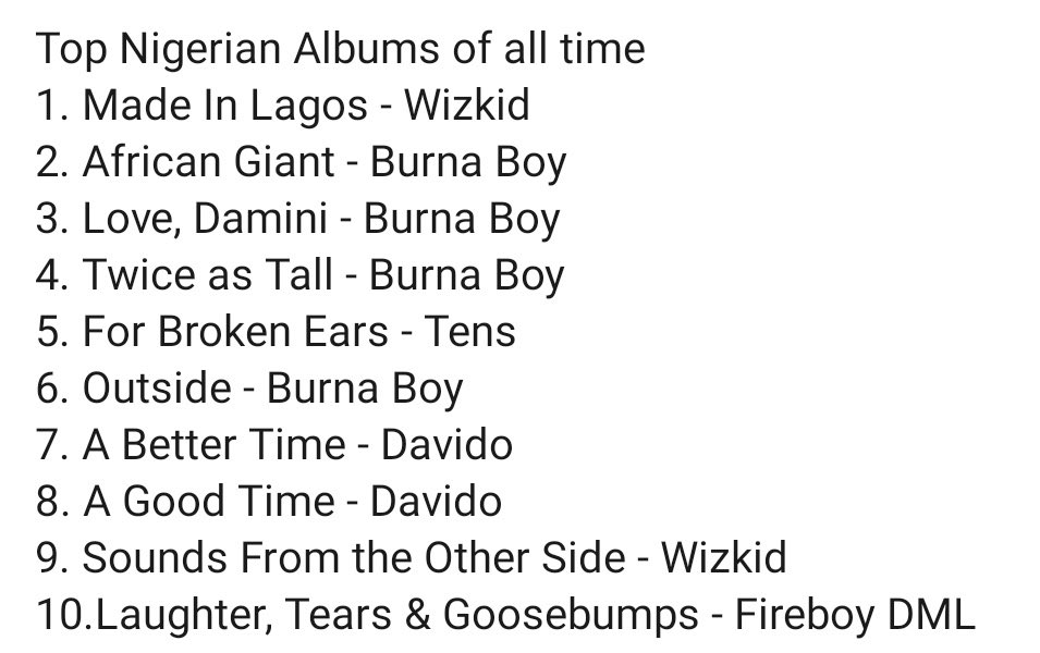 See The Top Nigerian Artistes, Songs, More Of All Time On Apple Music