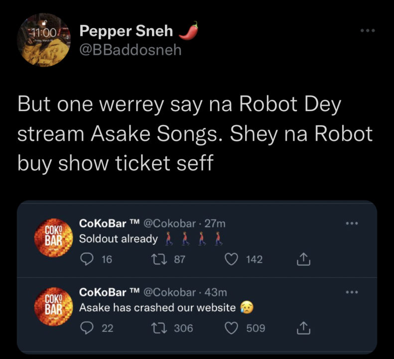 See Reactions As Asake Sells Out 02 Academy Within 2 Minutes See Reactions As Asake Sells Out 02 Academy Within 2 Minutes