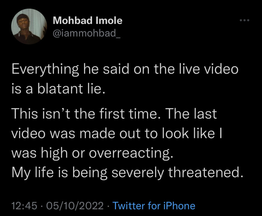 Everything He Said Is A Lie"- Mohbad On Naira Marley's Live Video ...