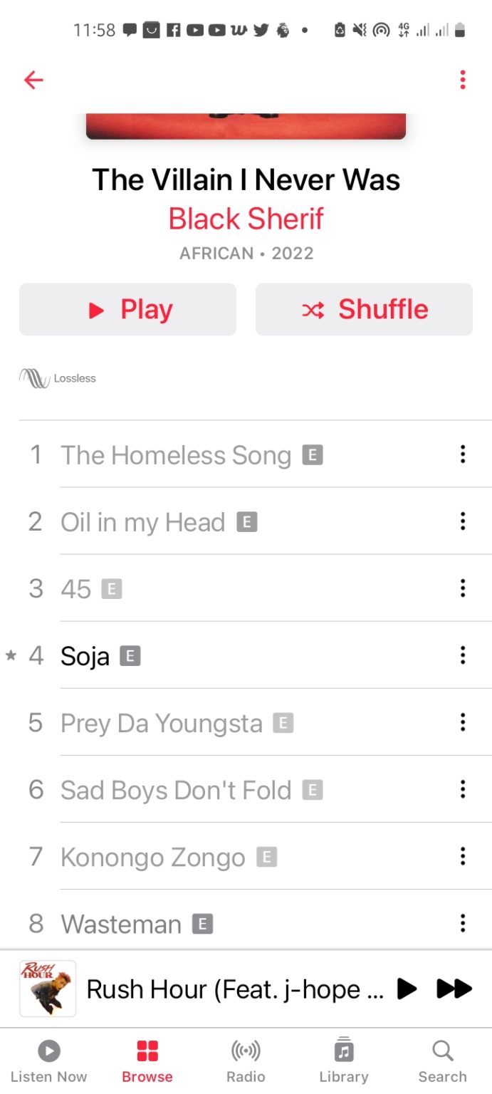 Black Sherif Reveals Tracklist For Debut Album | SEE TRACKLIST