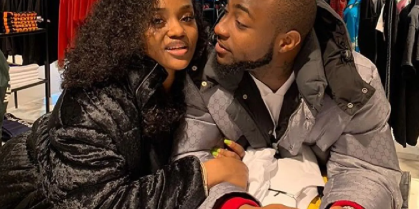 Davido reacts to pictures announcing the arrival of twins with wife Chioma