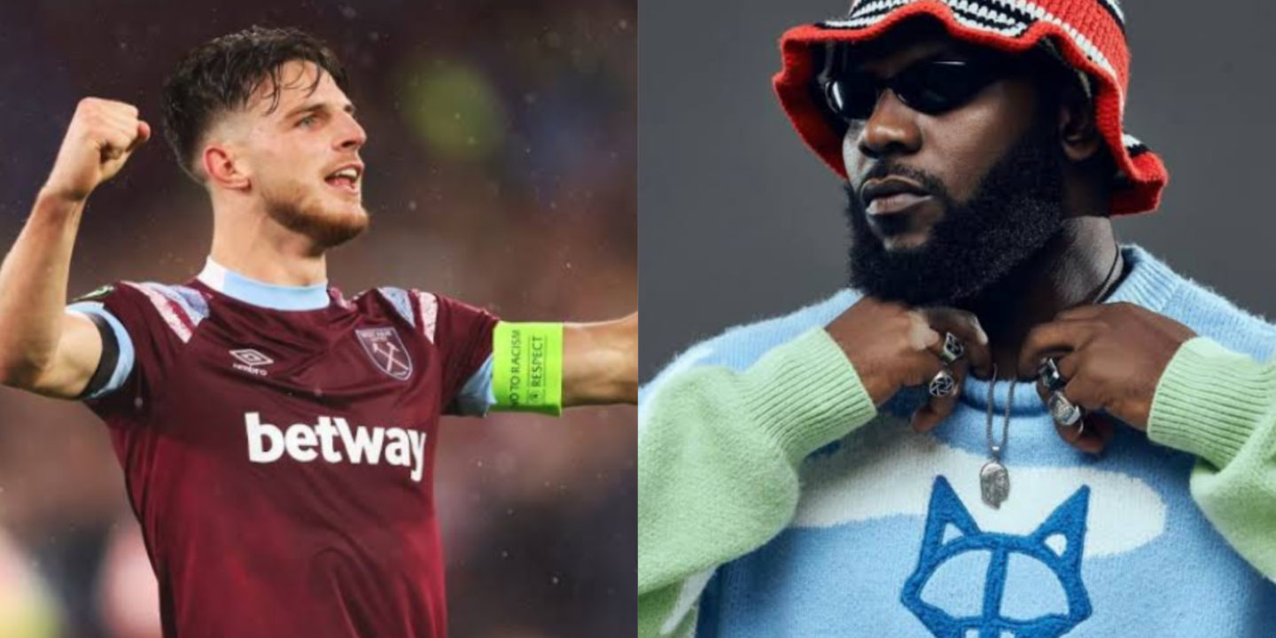 Watch how Arsenal unveiled Declan Rice with a remix of Odumodublvck's song