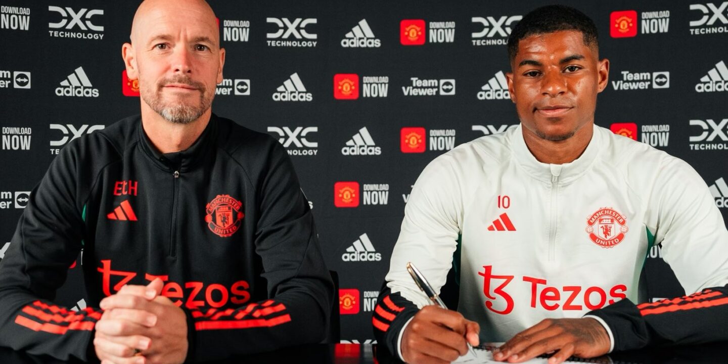 Marcus Rashford signs long-term contract with Manchester United