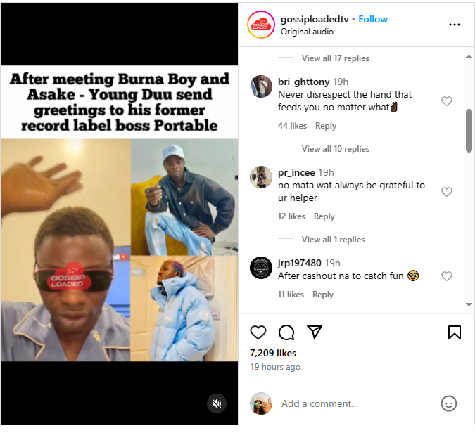 Young Duu delivers cryptic message following encounter with Asake and ...