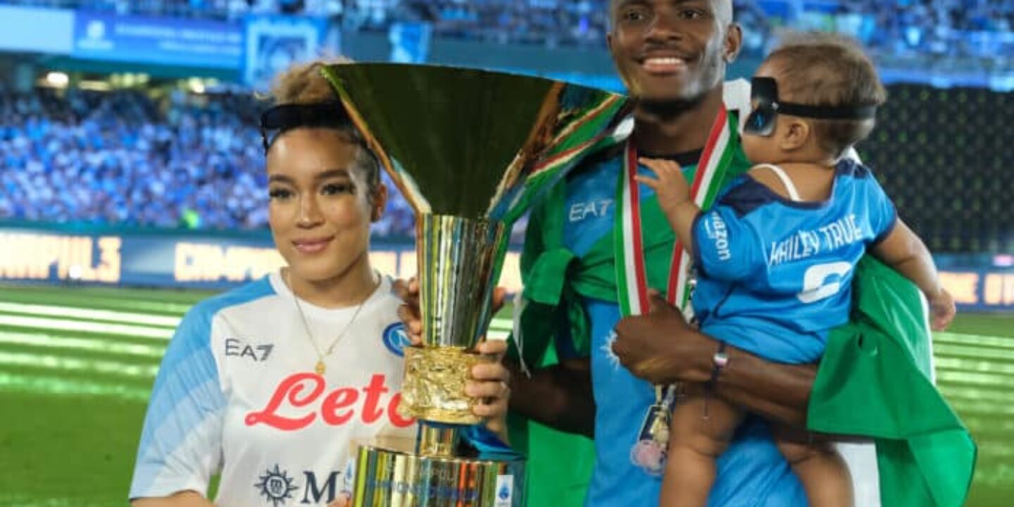 Victor Osimhen's partner shows support for 2 countries at AFCON 2023