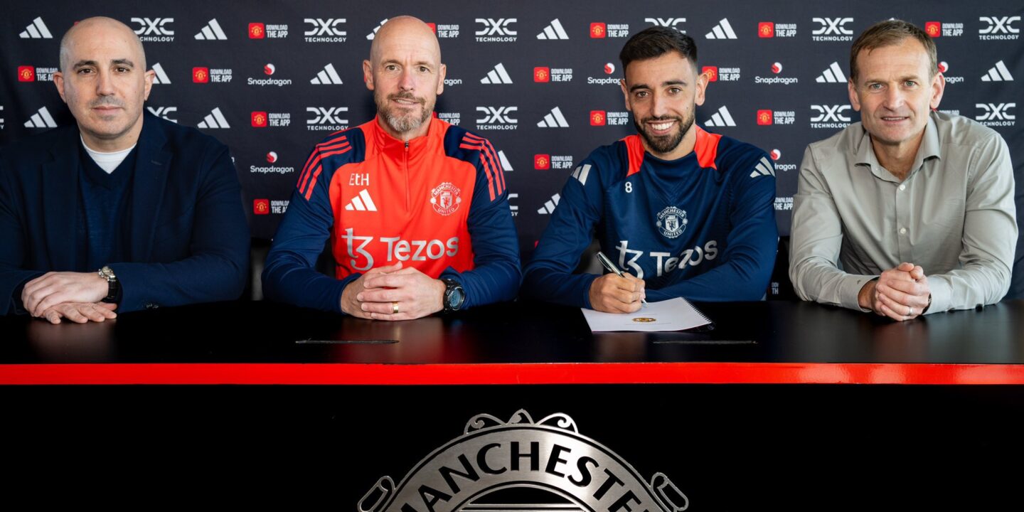 Bruno Fernandes signs a contract extension with Manchester United