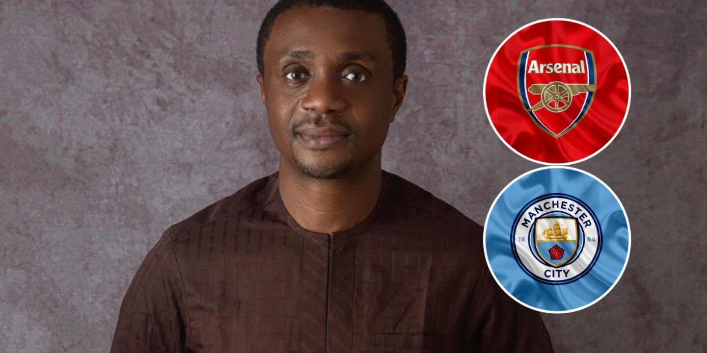 Nathaniel Bassey reacts as Arsenal trash Man City 5-1 at The Emirates ...