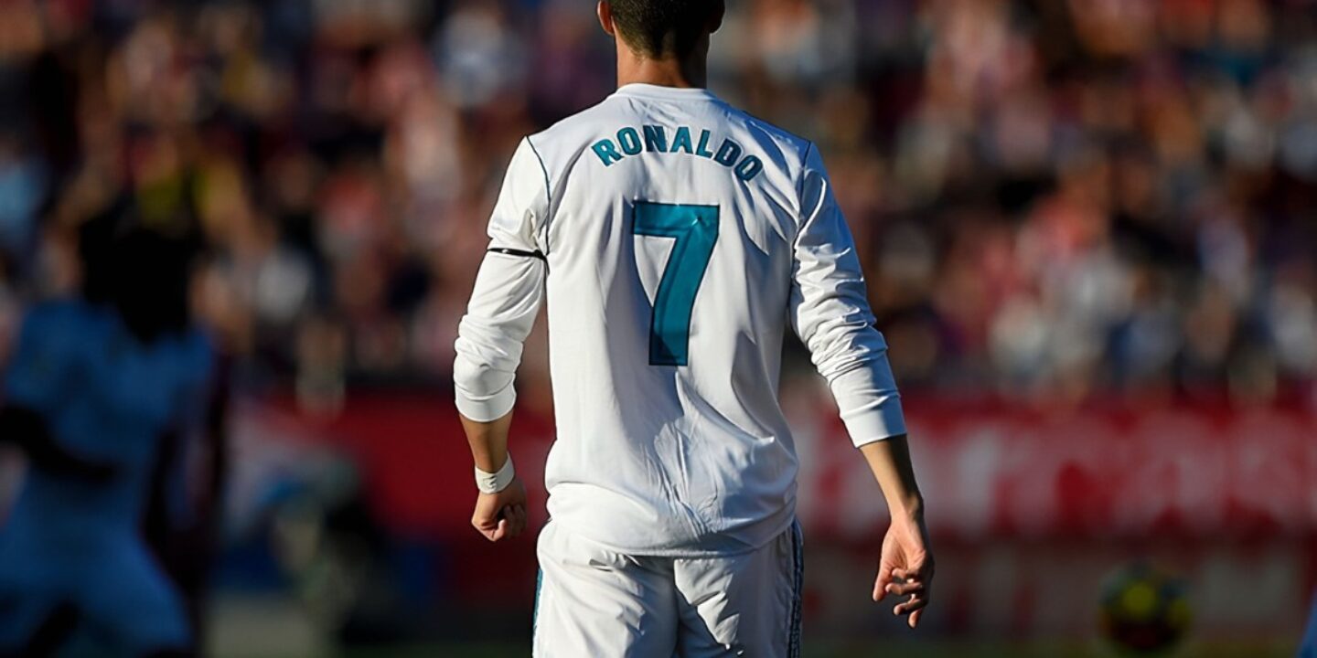 How many jersey numbers did Cristiano Ronaldo wear at Real Madrid?